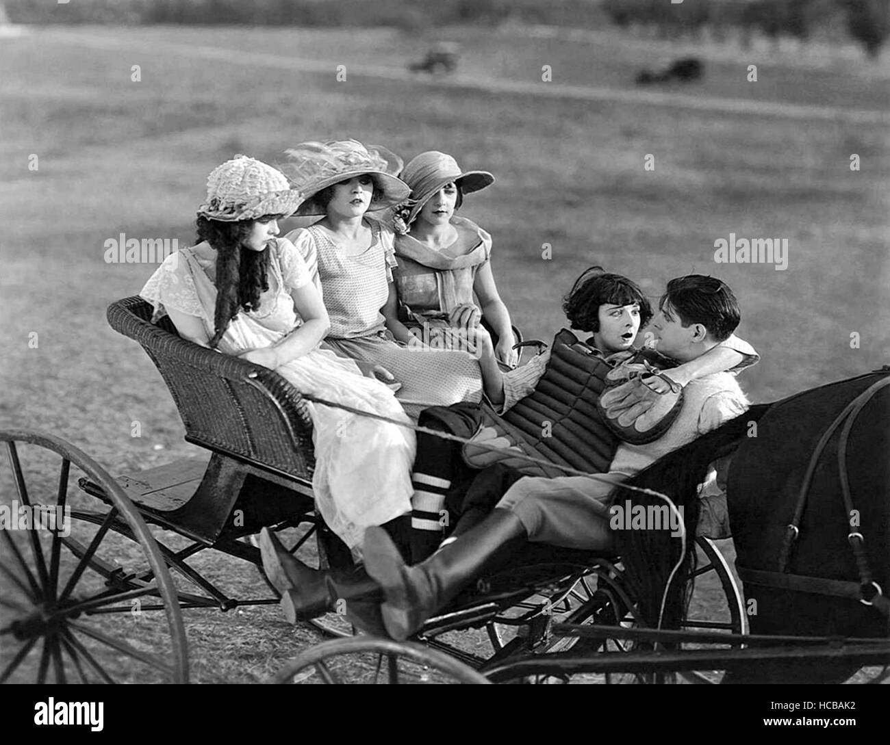 THE BUSHER, second, fourth and fifth from left: Margaret Livingston ...