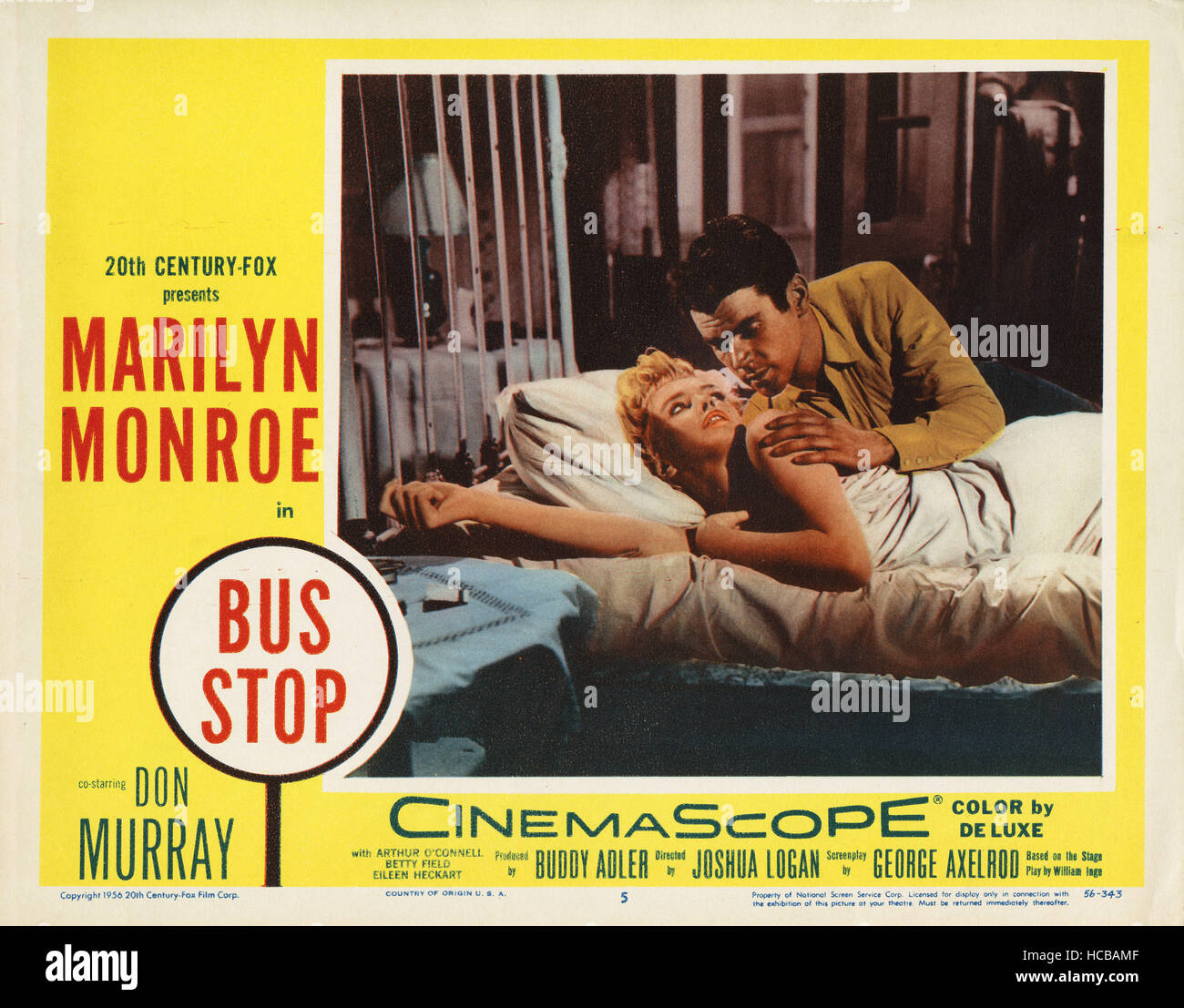 BUS STOP, from left: Marilyn Monroe, Don Murray, 1956 Stock Photo - Alamy