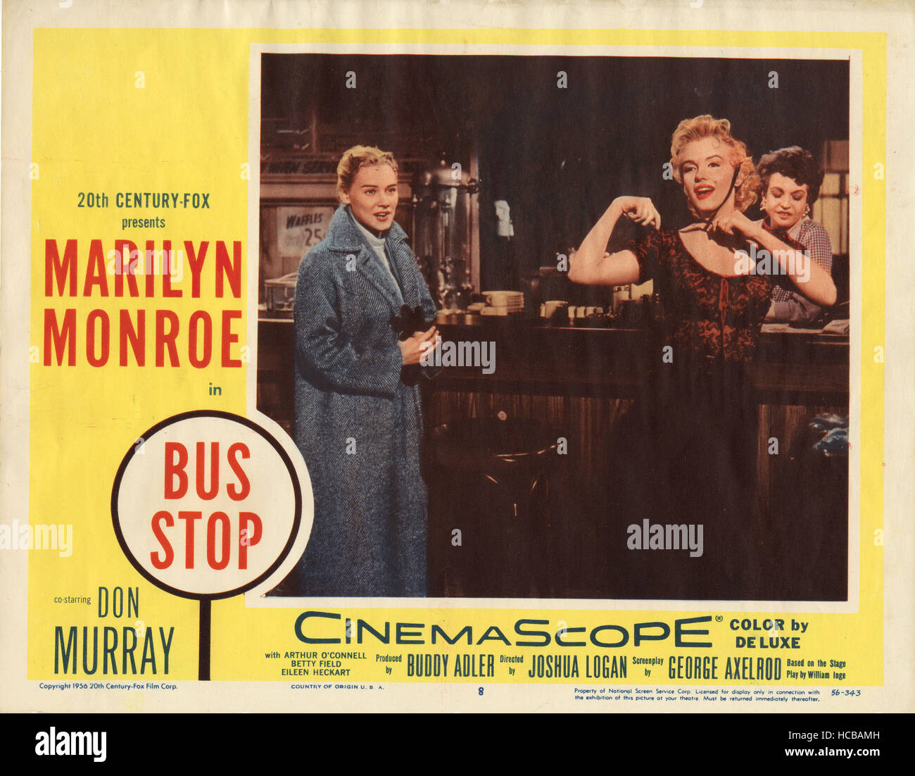 BUS STOP, from left, Hope Lange, Marilyn Monroe, Betty Field, 1956 ...