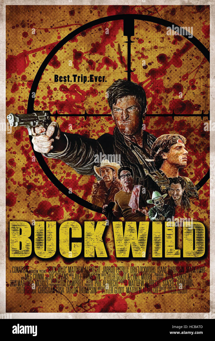BUCK WILD, international poster art, clockwise from top: Matthew ...