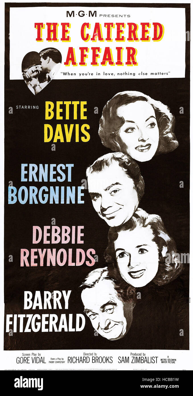 THE CATERED AFFAIR, US poster, in heart from left: Debbie Reynolds, Rod ...