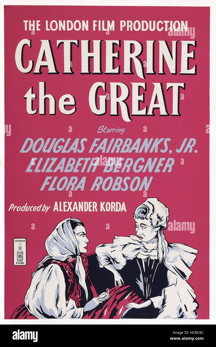 CATHERINE THE GREAT, (aka THE RISE OF CATHERINE THE GREAT), US poster ...