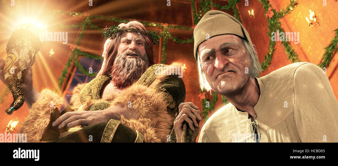 A CHRISTMAS CAROL, Scrooge (right, voice: Jim Carrey), 2009. ©Walt ...