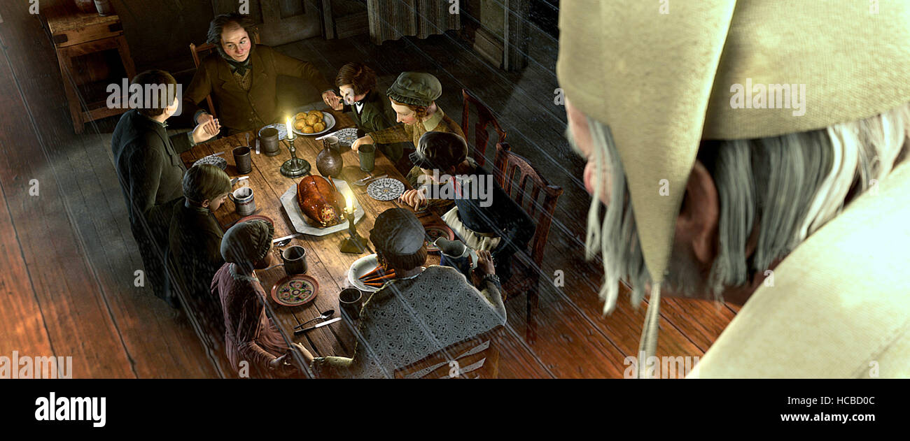 A CHRISTMAS CAROL, Bob Cratchit (top left, voice: Gary Oldman), Scrooge ...