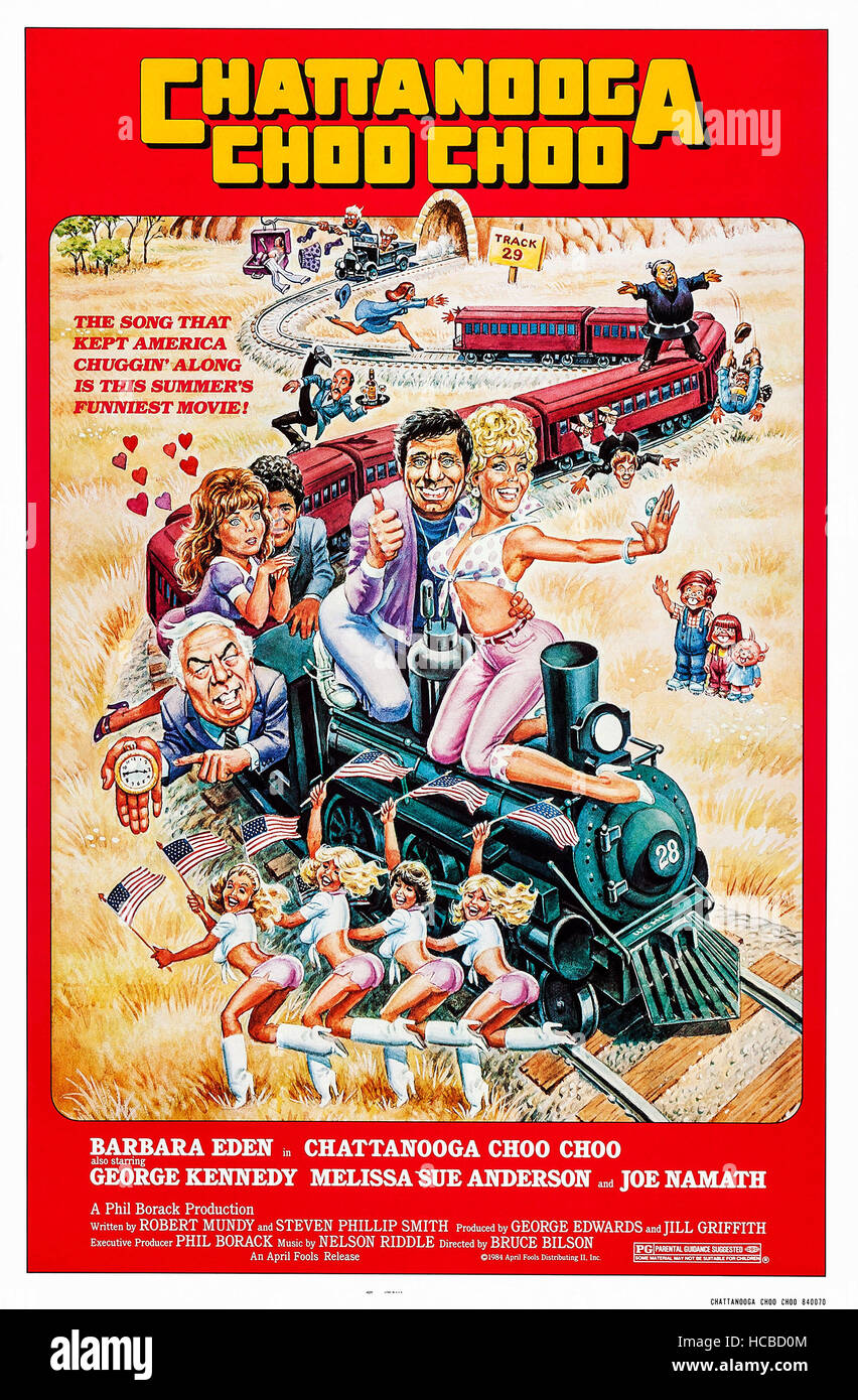 CHATTANOOGA CHOO CHOO, US poster art, left: George Kennedy; above ...