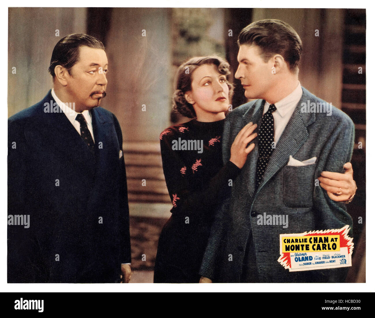 CHARLIE CHAN AT MONTE CARLO, from left: Warner Oland, Kay Linaker ...