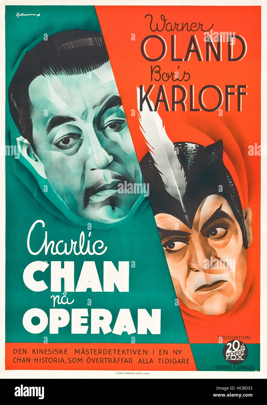 CHARLIE CHAN AT THE CIRCUS, (aka CHARLIE CHAN PA OPERAN), Swedish ...