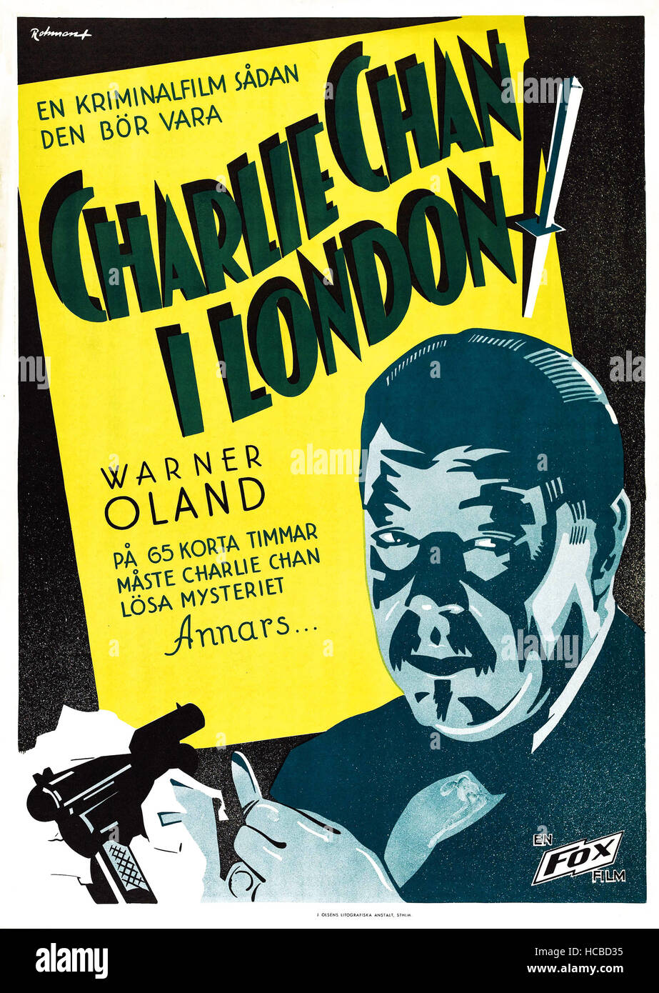 CHARLIE CHAN IN LONDON, (aka CHARLIE CHAN I LONDON), Warner Oland on ...