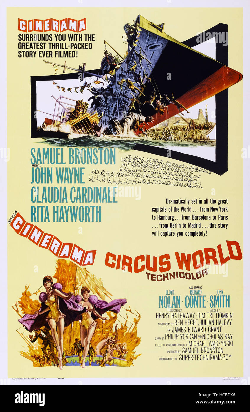 CIRCUS WORLD, US poster art, 1964 Stock Photo - Alamy