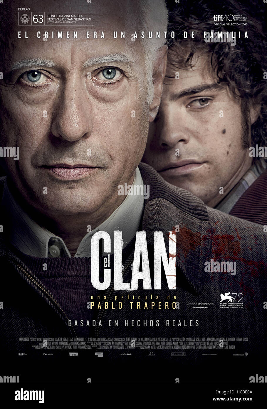 THE CLAN, (aka EL CLAN), Spanish poster, from left: Guillermo Francella ...