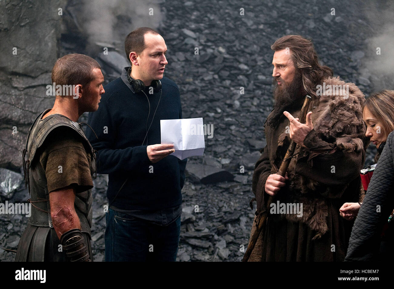 CLASH OF THE TITANS, from left: Sam Worthington, director Louis ...