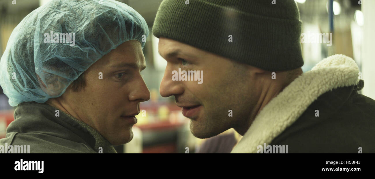 C.O.G., from left: Jonathan Groff, Corey Stoll, 2013. ph: David King ...
