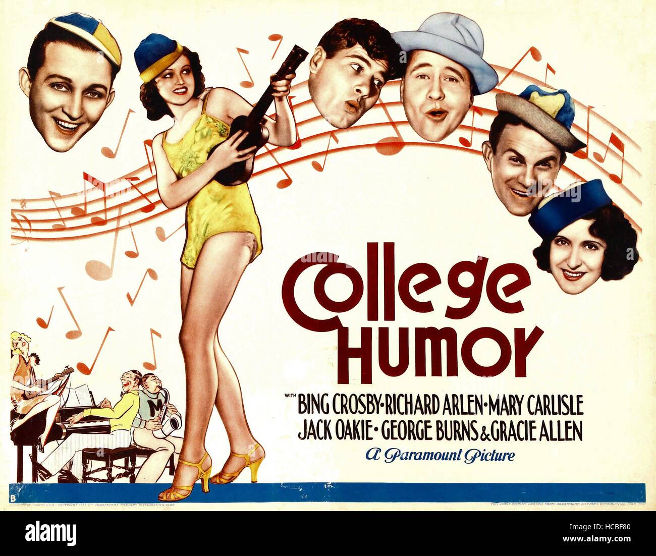 COLLEGE HUMOR, from left: Bing Crosby, Mary Carlisle, Richard Arlen ...