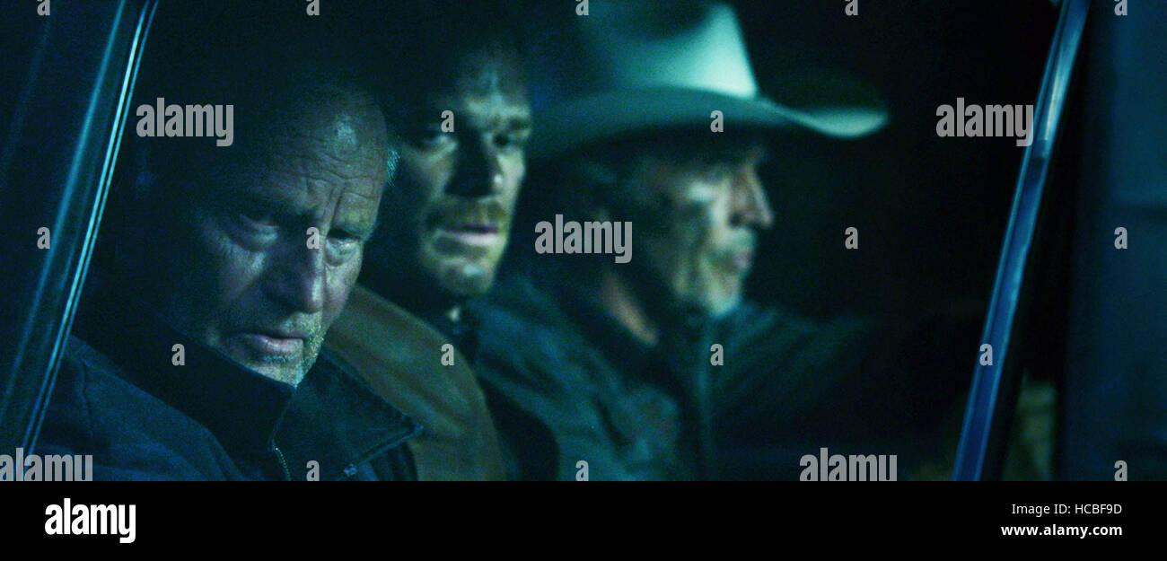 COLD IN JULY, from left: Sam Shepard, Michael C. Hall, Don Johnson ...
