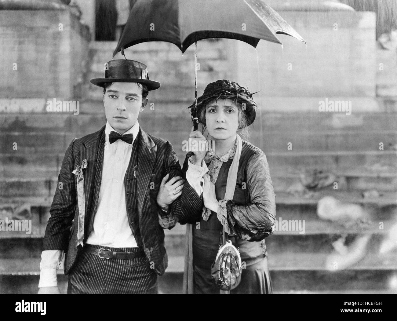 COLLEGE, from left: Buster Keaton, Florence Turner, 1927 Stock Photo ...