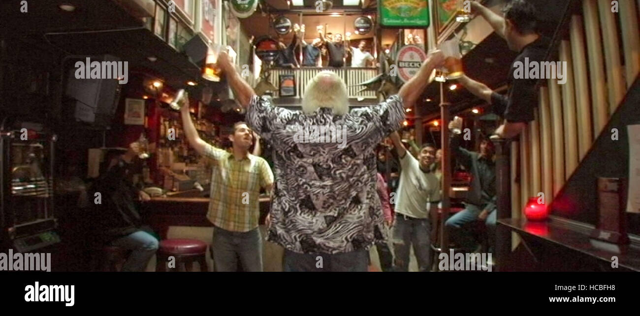 COLMA: THE MUSICAL, Jake Moreno (left of center), Jim Wierzba (center ...