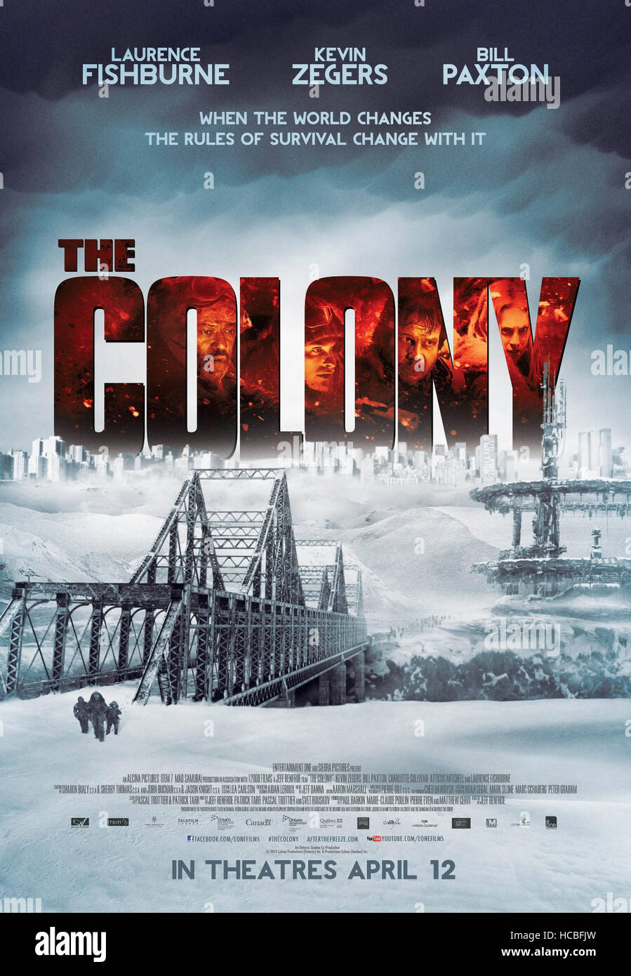 THE COLONY, Canadian poster art, from left: Laurence Fishburne, Kevin ...