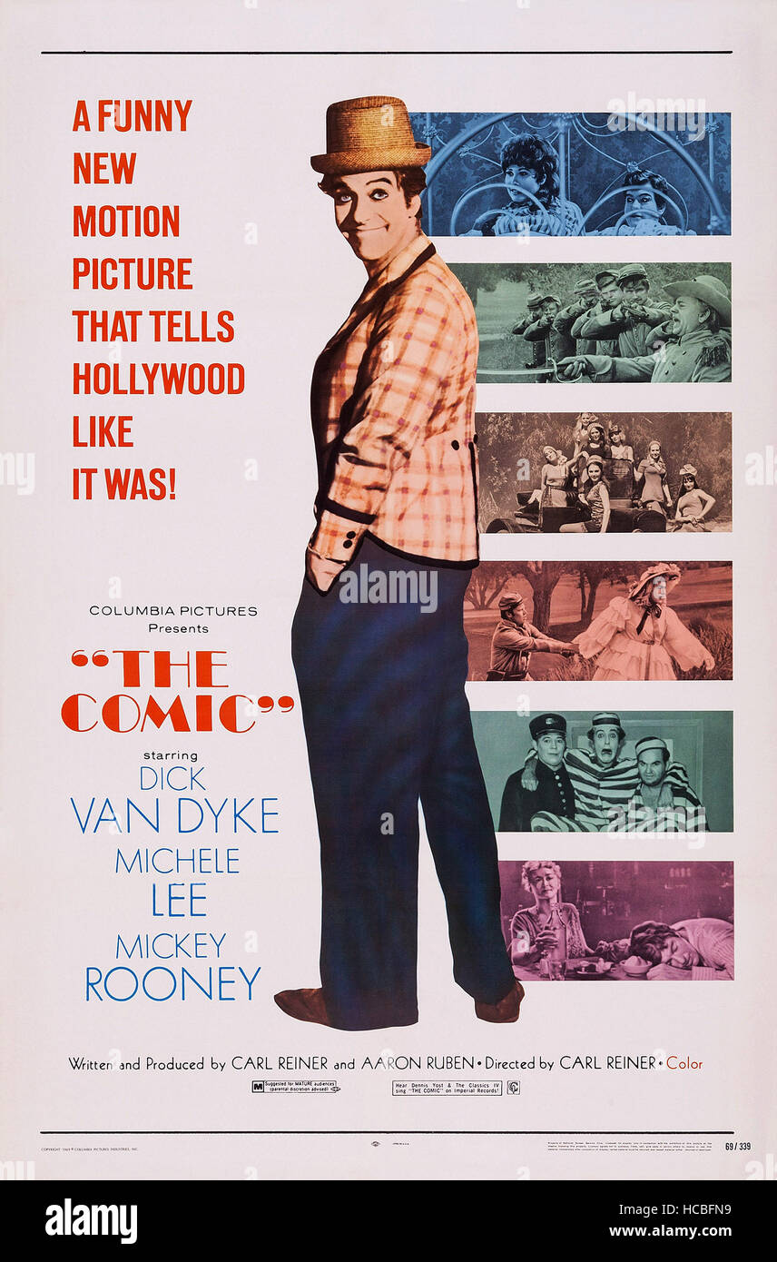 THE COMIC, US poster, Dick Van Dyke, 1969 Stock Photo - Alamy