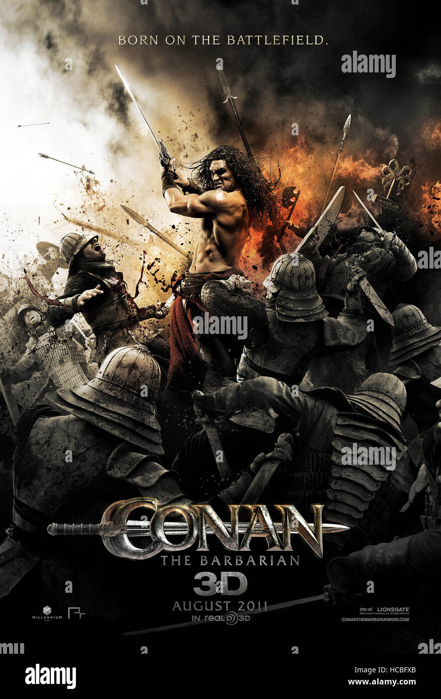 CONAN THE BARBARIAN, US poster art, Jason Momoa, 2011. ©Lionsgate ...
