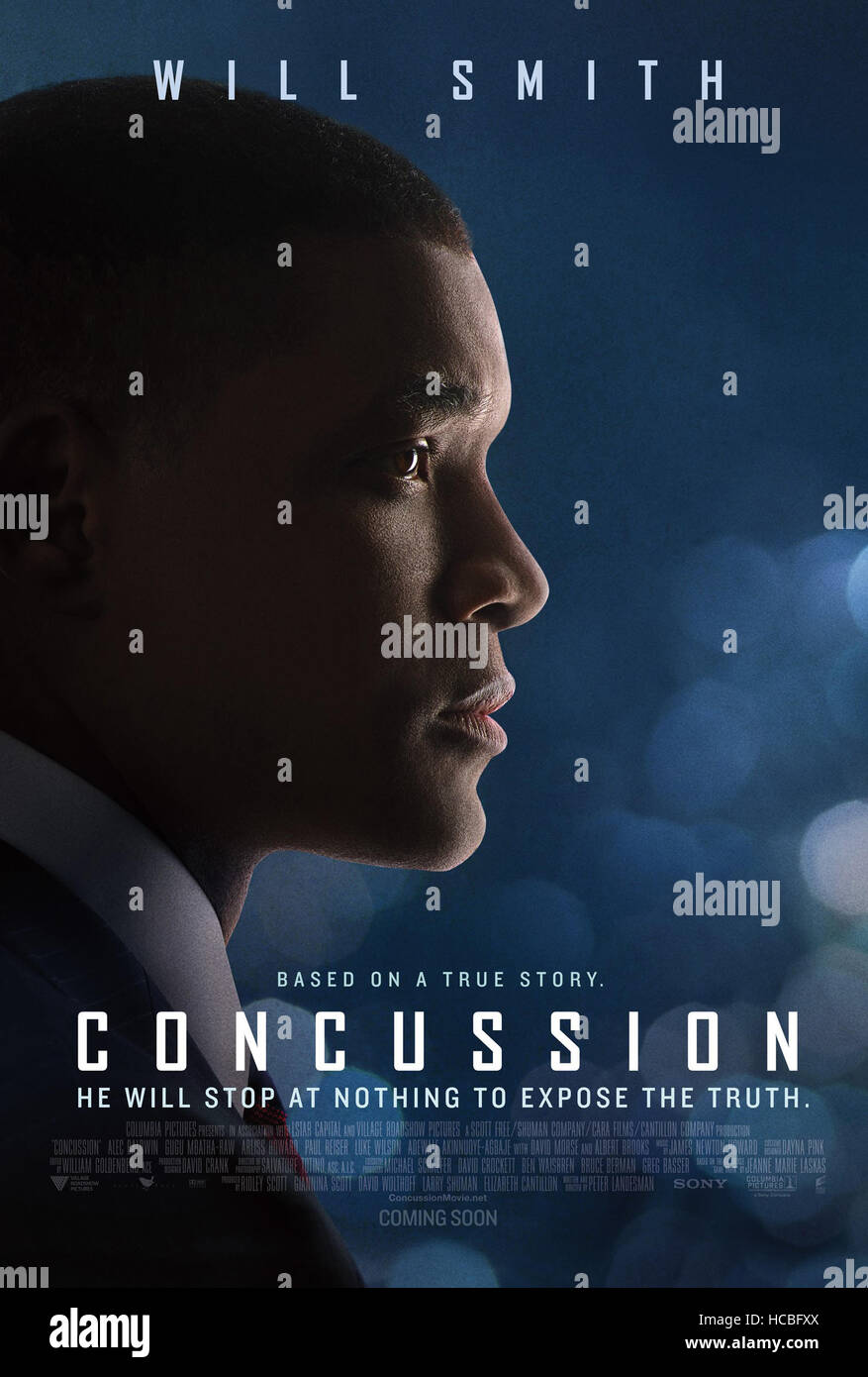 CONCUSSION, US poster, Will Smith, 2015. ©Columbia Pictures/courtesy ...