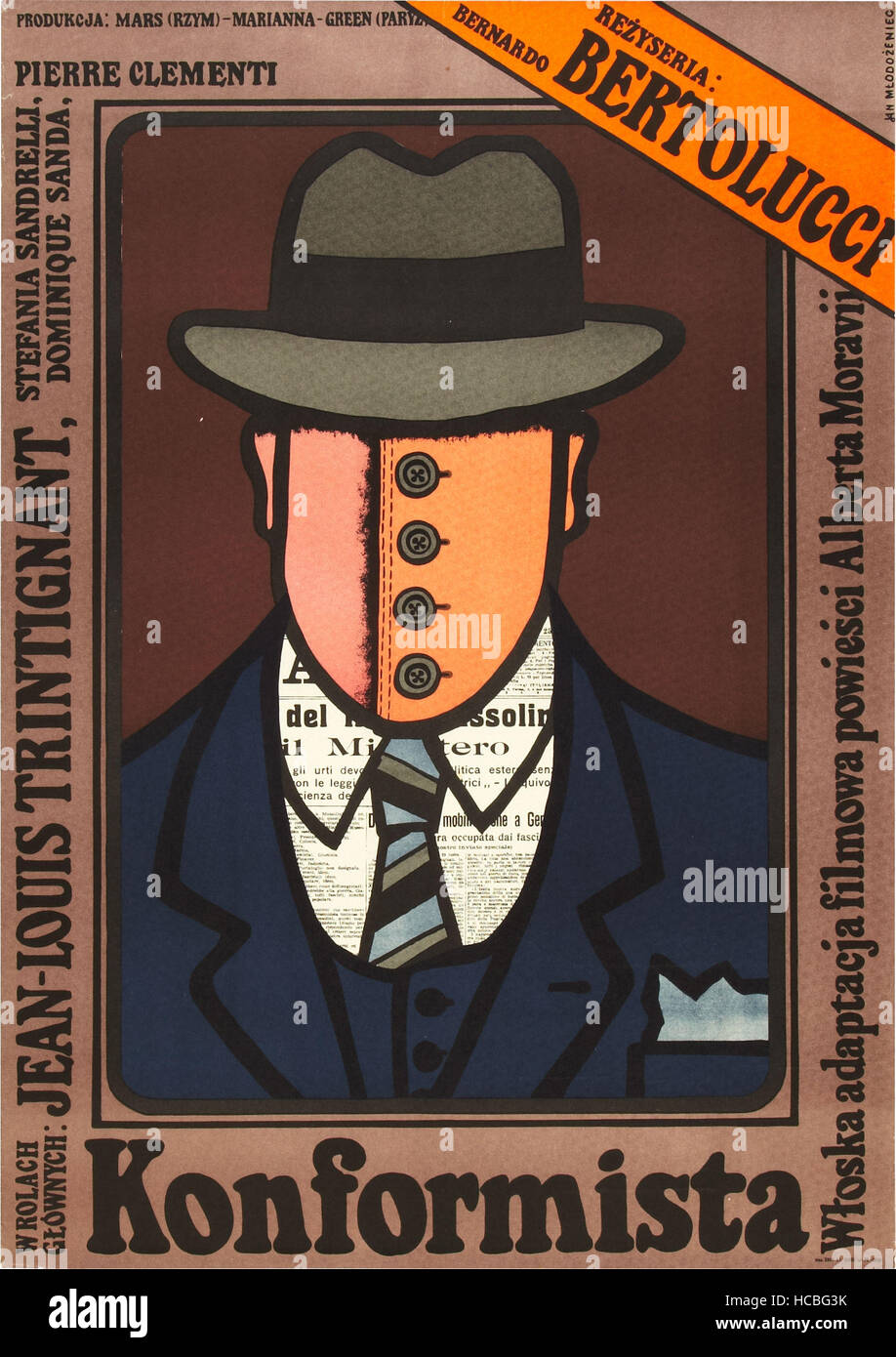 THE CONFORMIST, (aka KONFORMISTA, aka Il CONFORMISTA), Polish poster ...