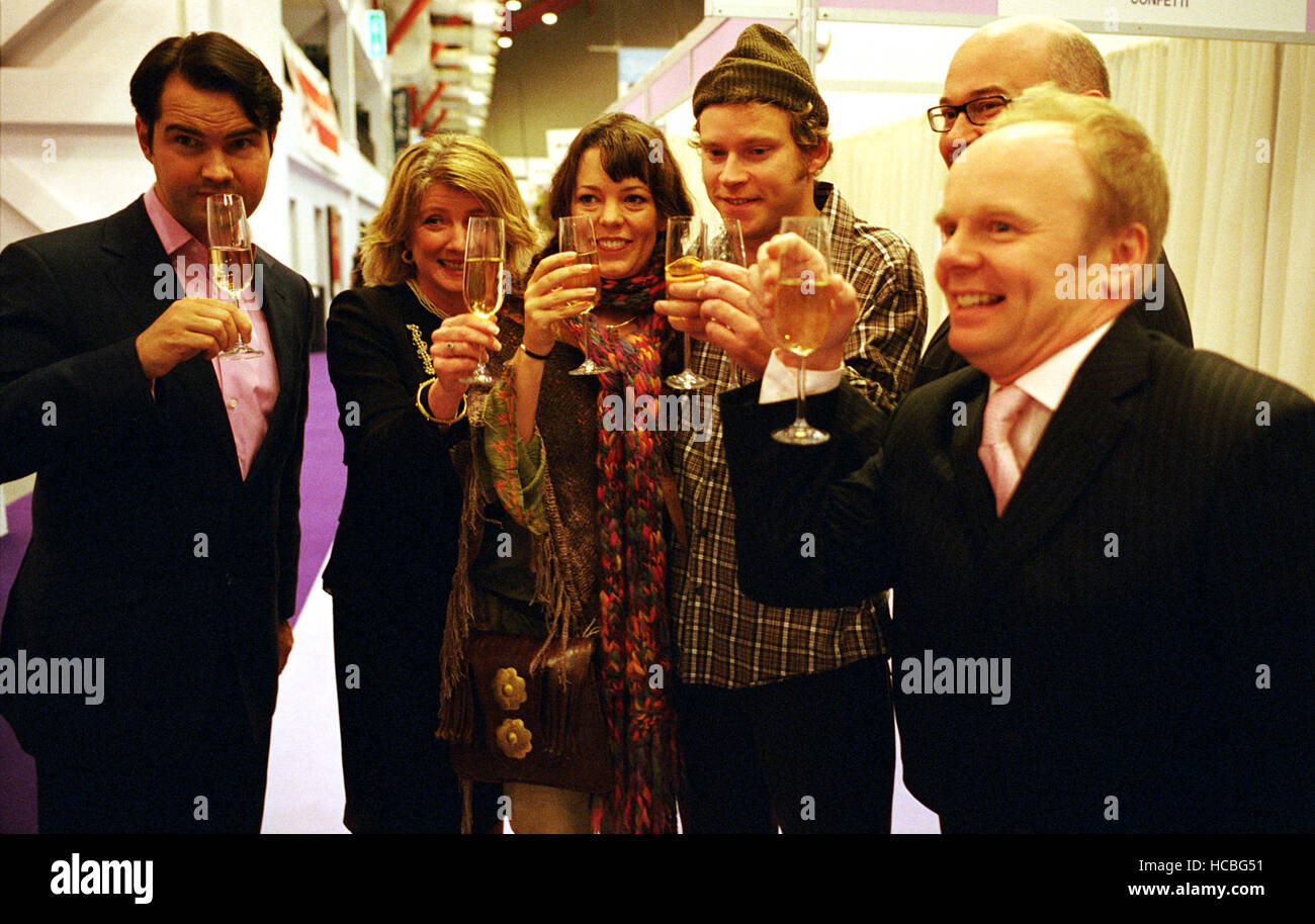 CONFETTI, Jimmy Carr, Felicity Montagu, Olivia Colman, Robert Webb ...
