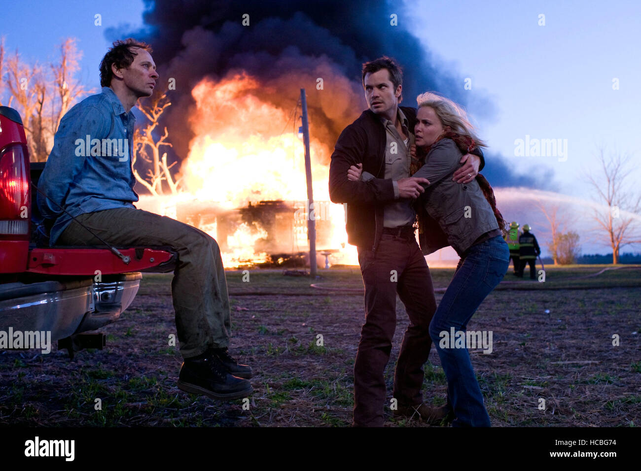 THE CRAZIES, front, from left: Brett Rickaby, Timothy Olyphant, Radha ...