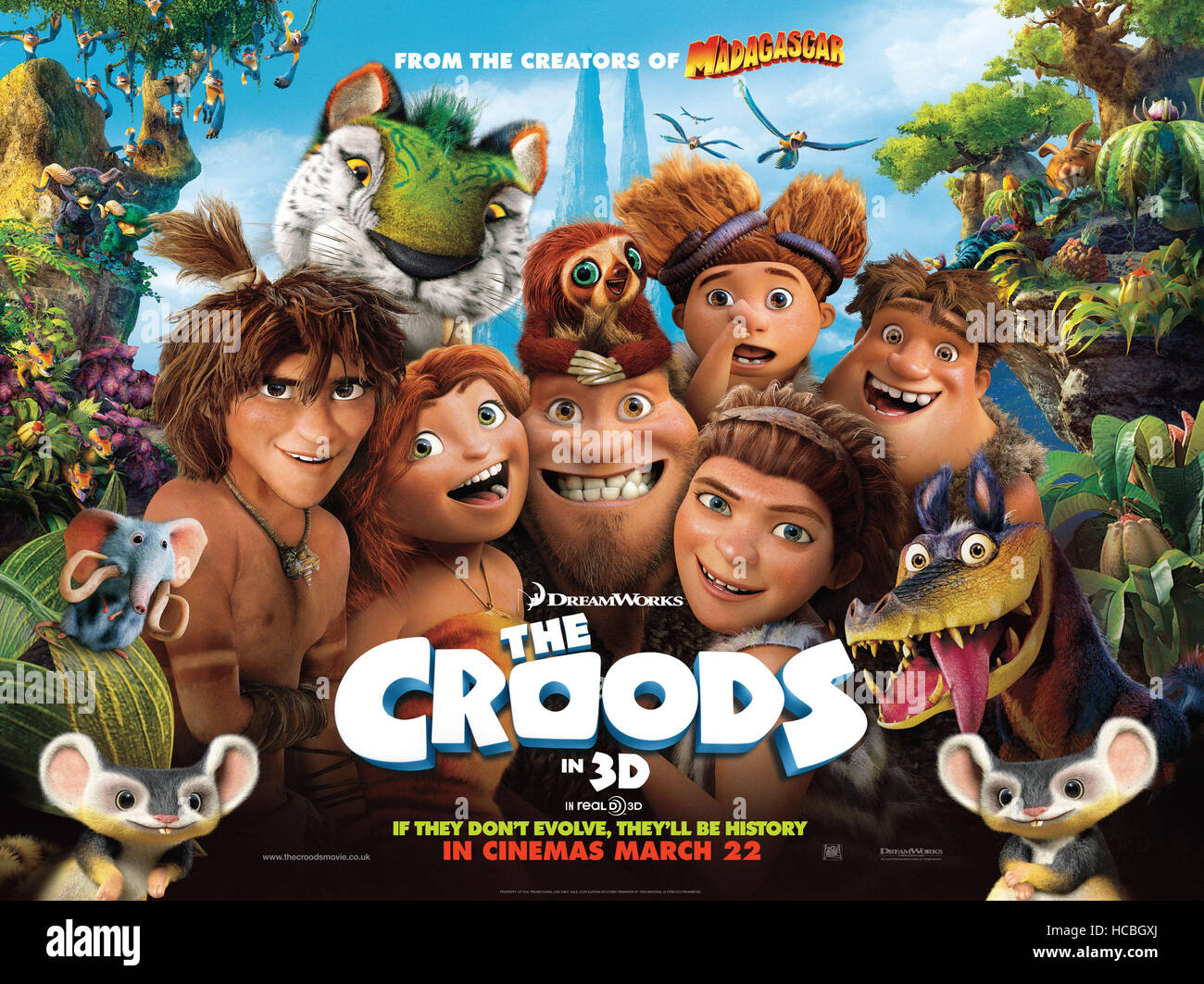 THE CROODS, British poster art, 2013. TM & copyright ©20th Century Fox ...