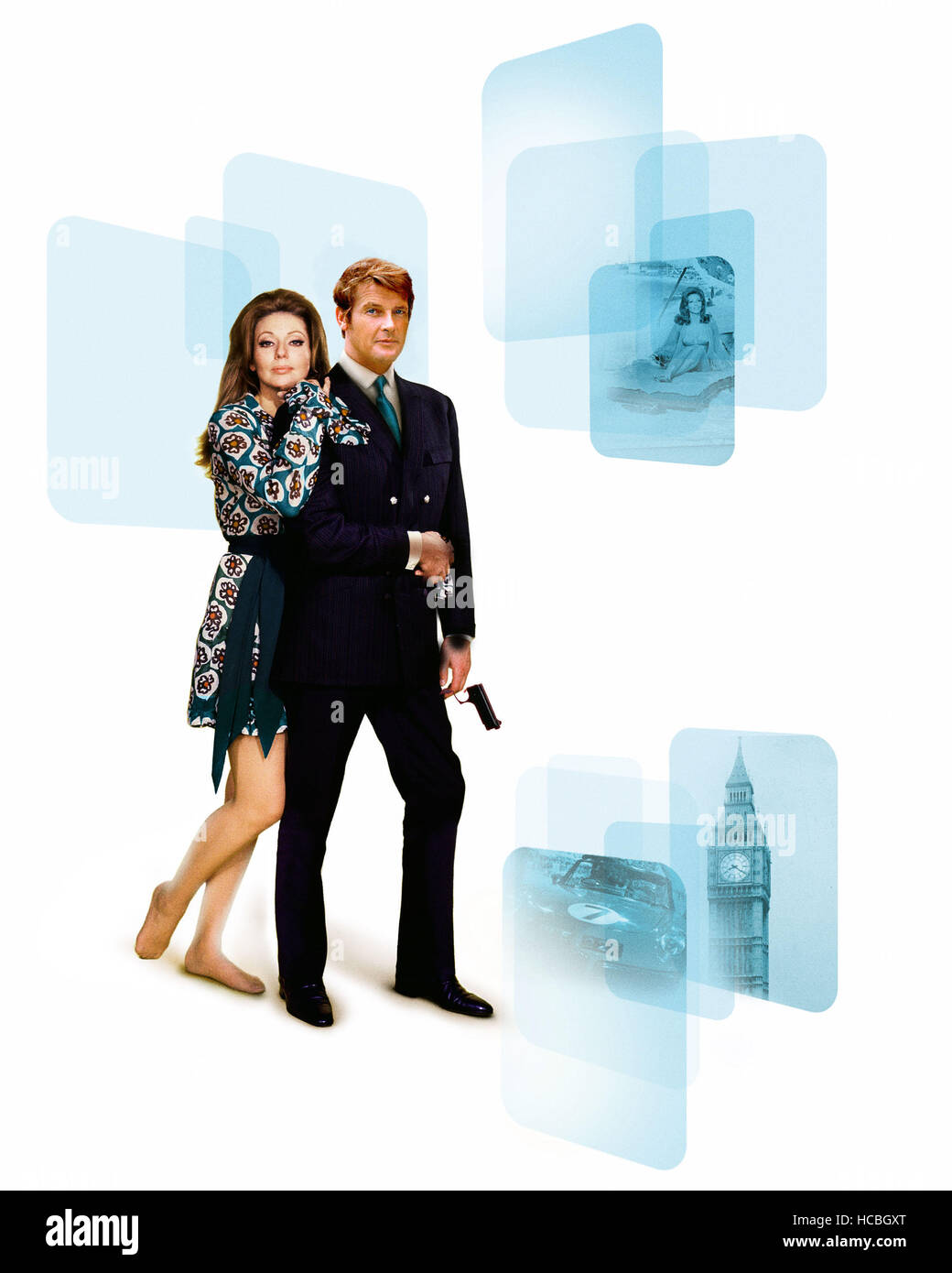 CROSSPLOT, Claudie Lange, Roger Moore, 1969 Stock Photo - Alamy