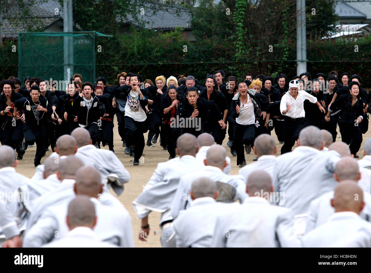 CROWS ZERO II, (aka KUROZU ZERO II), Shun Oguri (center, both cheeks bruised), 2009. ©Toho ...