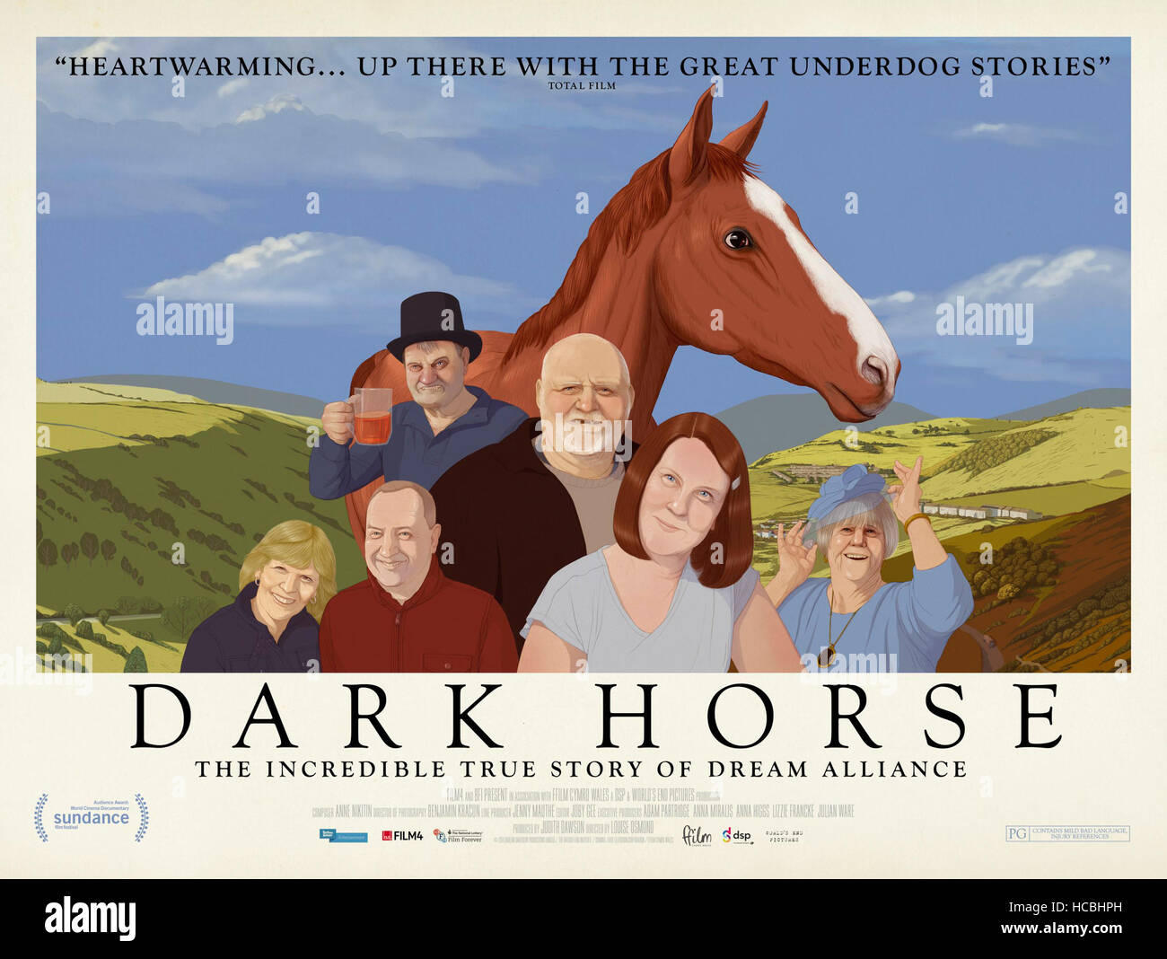 DARK HORSE, poster art, from left: Angela Davies, Howard Davies, Tony ...