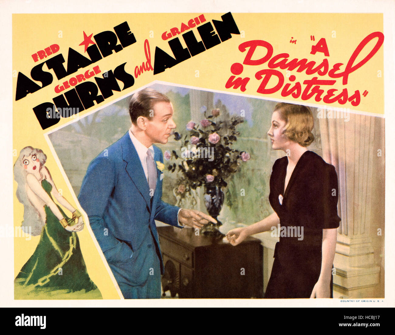 A DAMSEL IN DISTRESS, from left: Fred Astaire, Joan Fontaine, 1937 ...