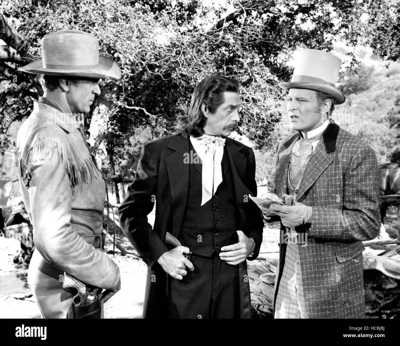 DALLAS, from left: Gary Cooper, Reed Hadley as Wild Bill Hickok, Leif ...