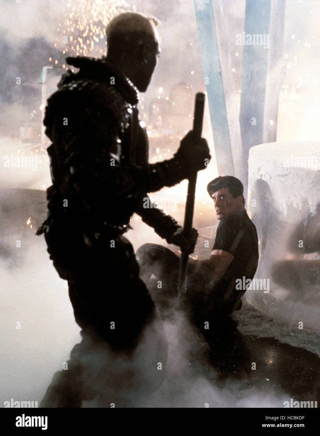DEMOLITION MAN, Wesley Snipes, Sylvester Stallone, 1993, (c) Warner ...