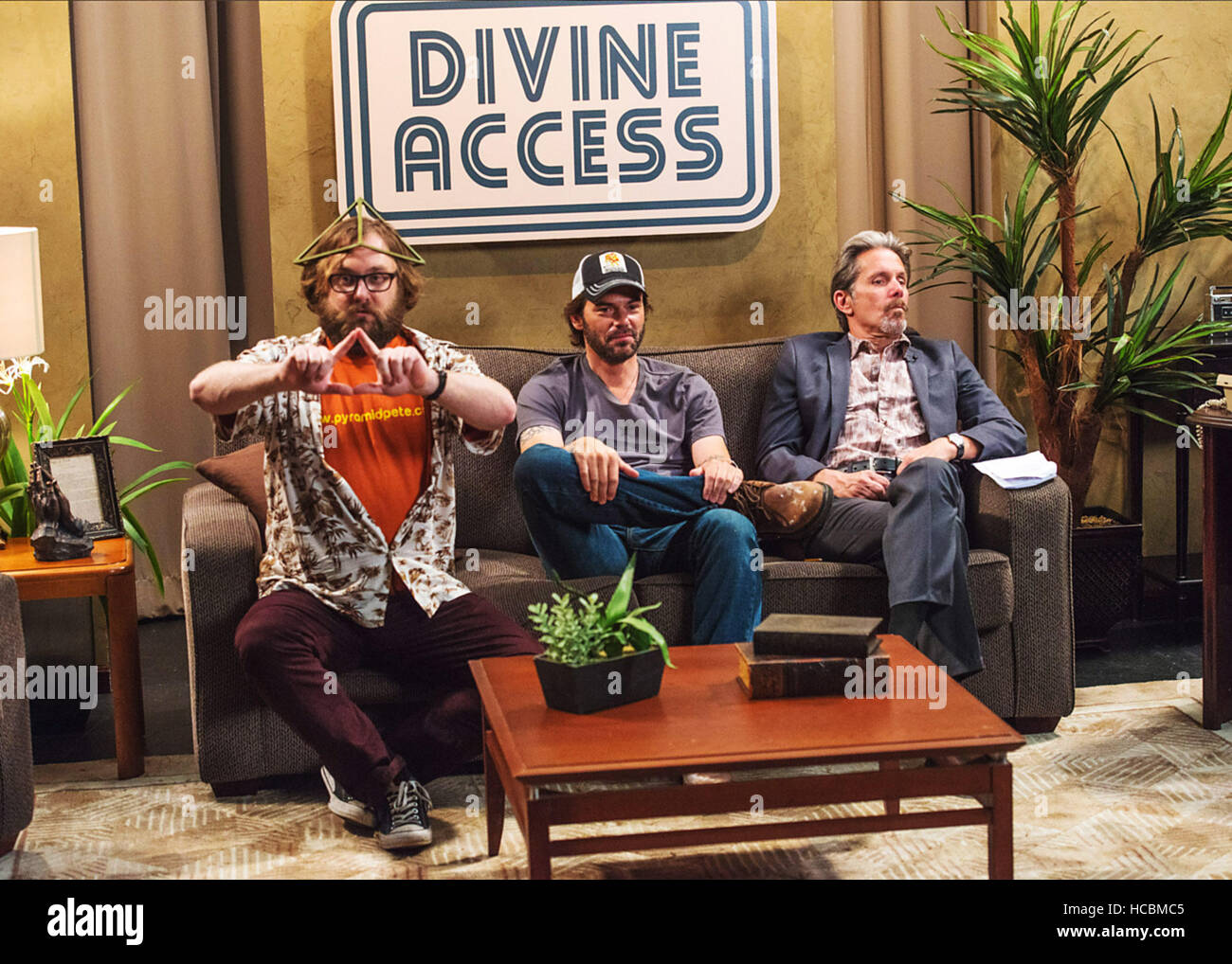 DIVINE ACCESS, from left: Barak Hardley, Billy Burke, Gary Cole, 2015 ...