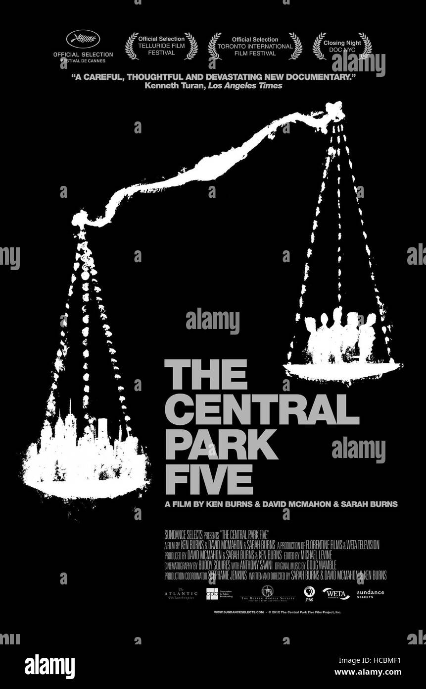 THE CENTRAL PARK FIVE, US poster art, 2012. ©Sundance Selects/Courtesy ...