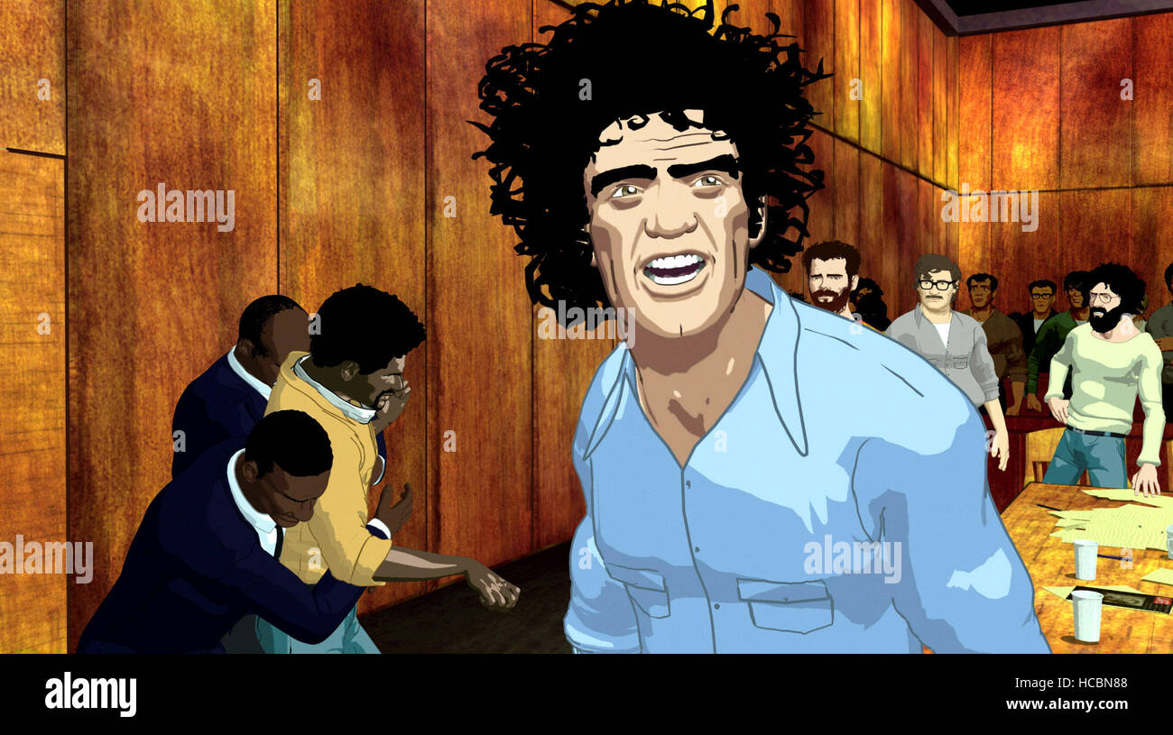 CHICAGO 10, Jeffrey Wright as Bobby Seale (left, being held), Hank ...