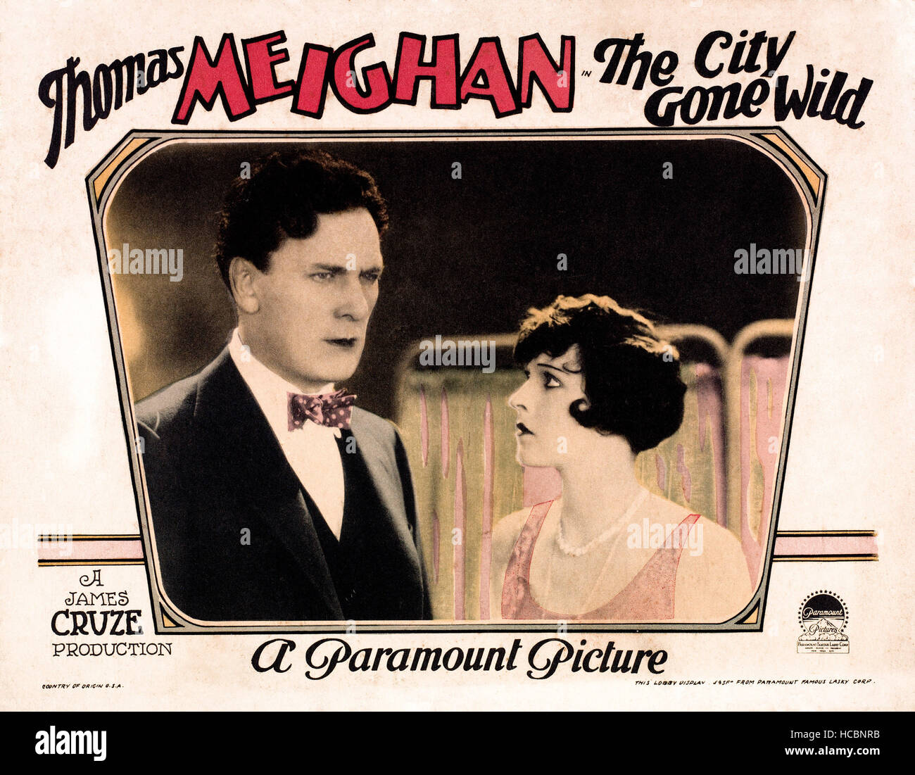 THE CITY GONE WILD, from left: Thomas Meighan, Marietta Millner, 1927 ...