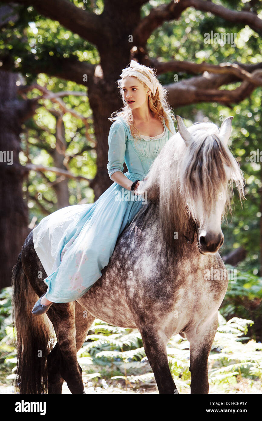 CINDERELLA, Lily James as Cinderella, 2015. ph: Jonathan Olley/©Walt ...