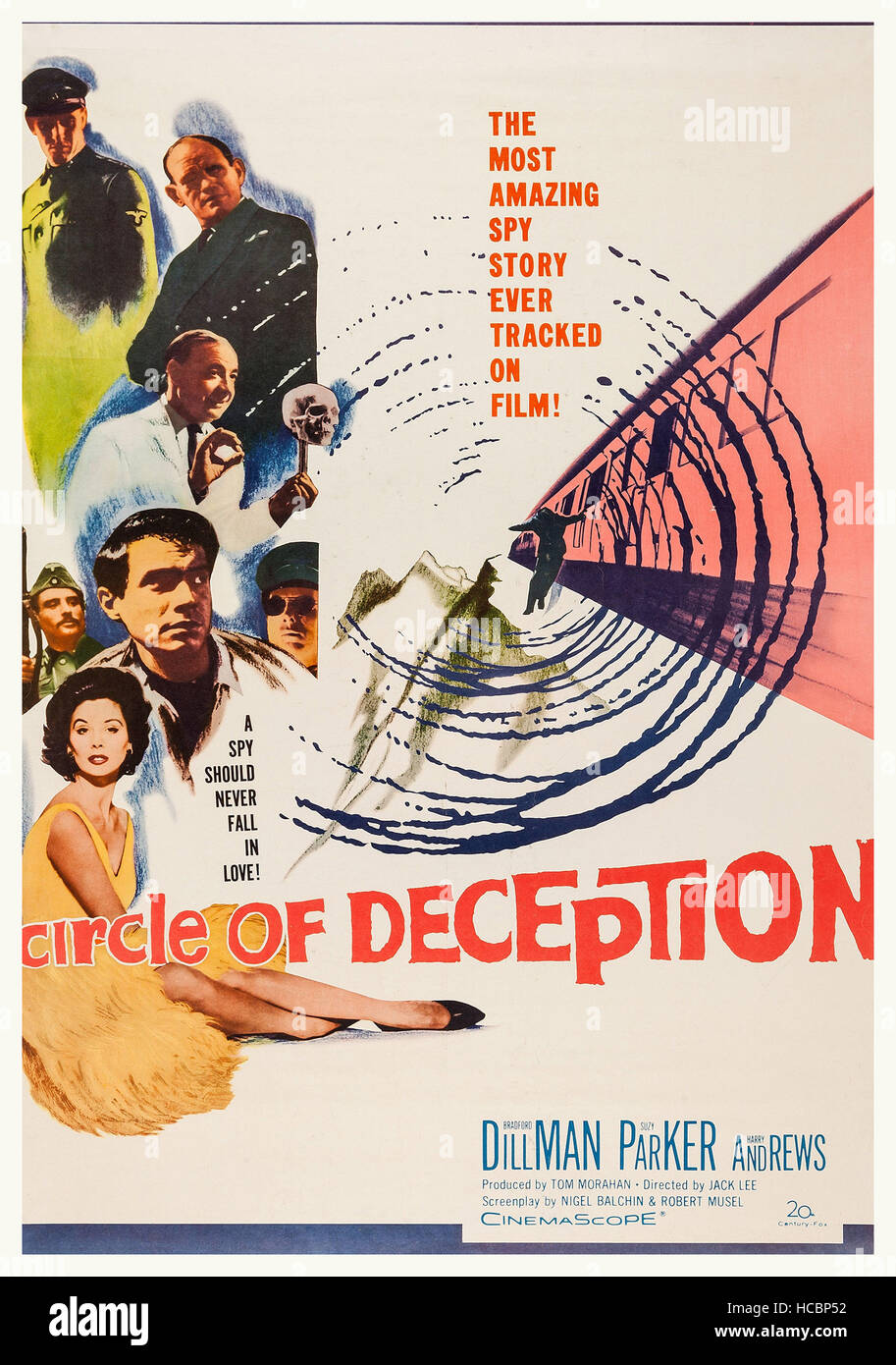A CIRCLE OF DECEPTION, US poster art, bottom left: Suzy Parker; above ...