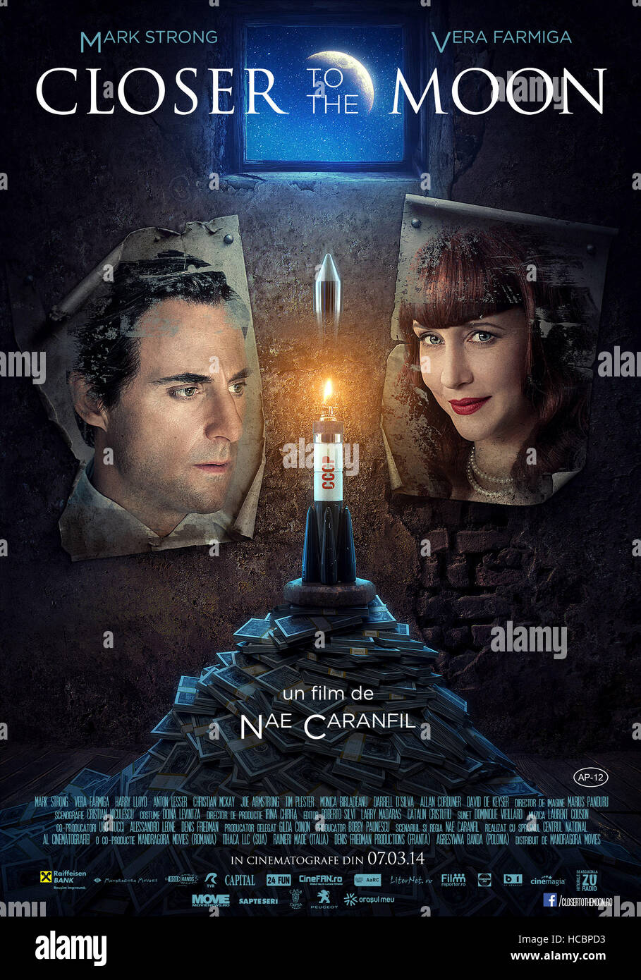 CLOSER TO THE MOON, Romanian poster, from left: Mark Strong, Vera ...