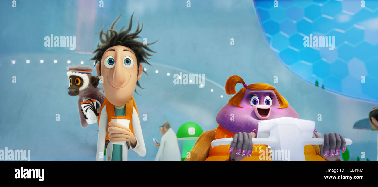 CLOUDY WITH A CHANCE OF MEATBALLS 2, from left: Steve the Monkey (voice ...