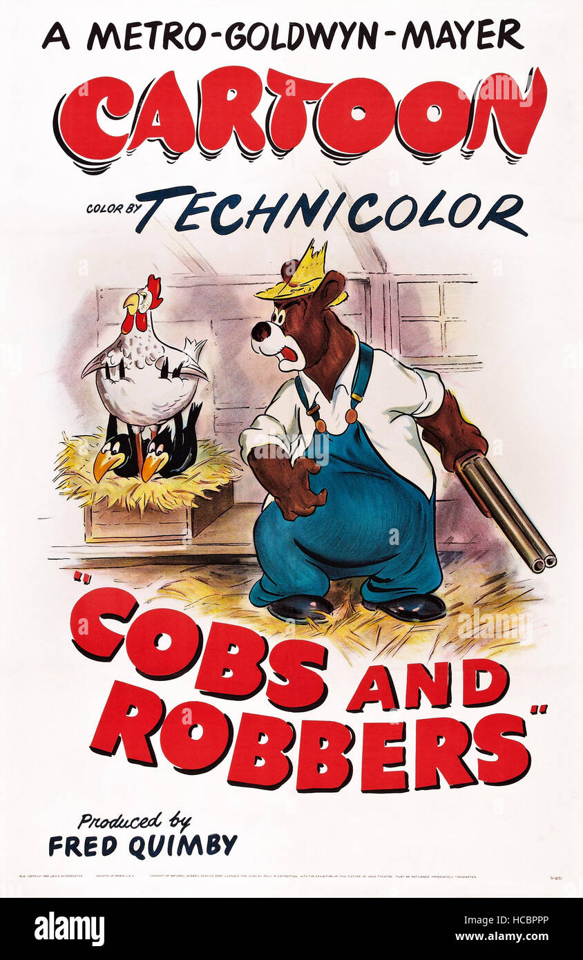 COBS AND ROBBERS, US poster art, 1953 Stock Photo - Alamy