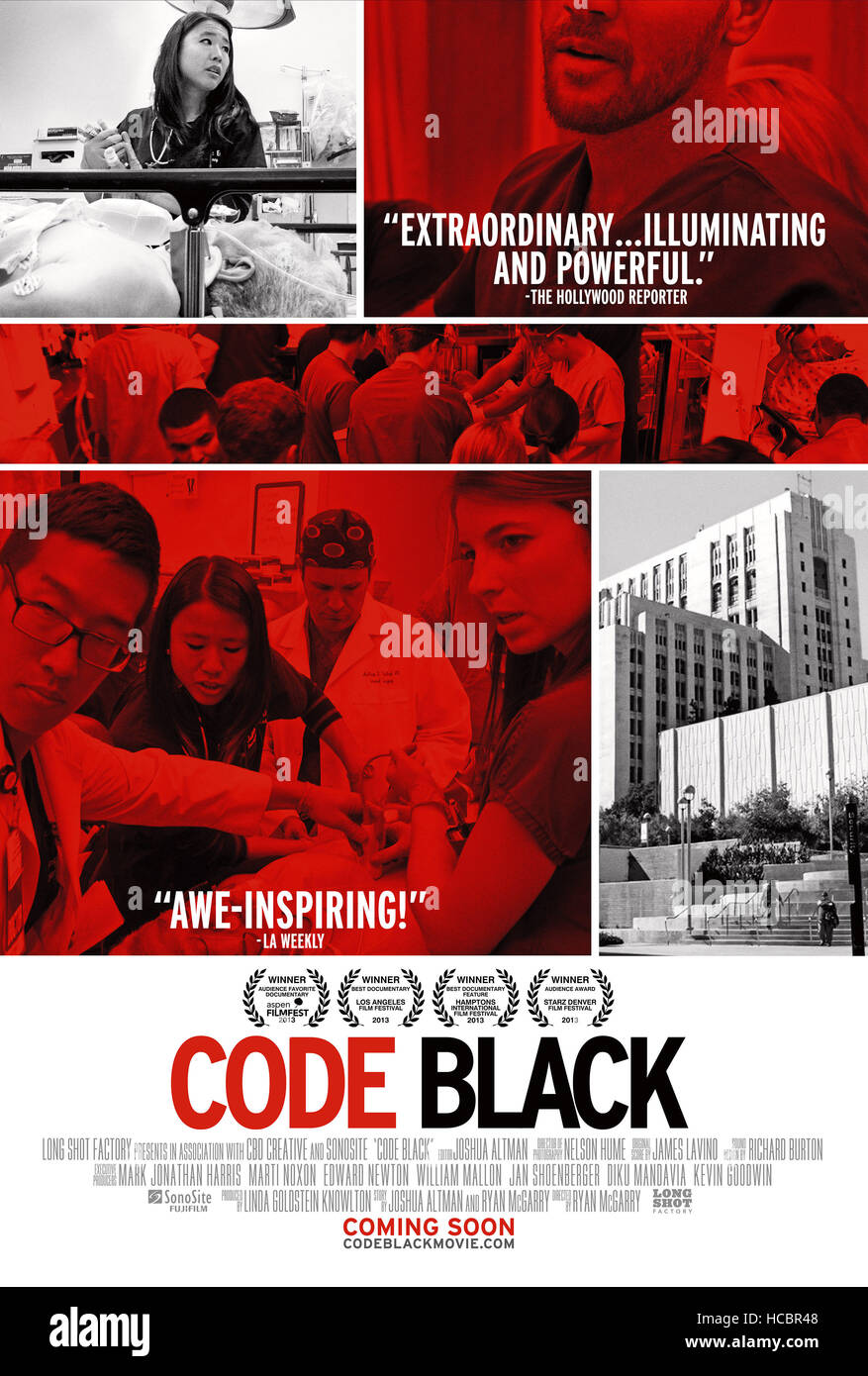 CODE BLACK, US poster art, top from left: Jamie Eng, Dave Pomeranz ...