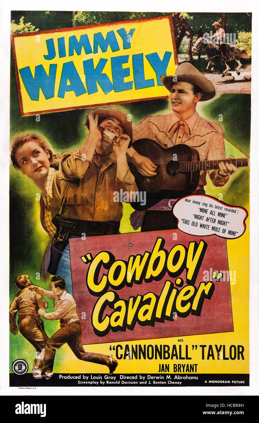 COWBOY CAVALIER, US poster art, from left: Jan Bryant, Dub Taylor ...