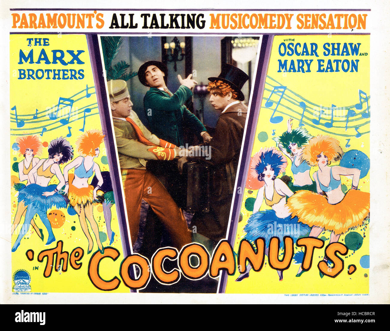 THE COCOANUTS, second and third from left: Chico Marx, Harpo Marx [The ...