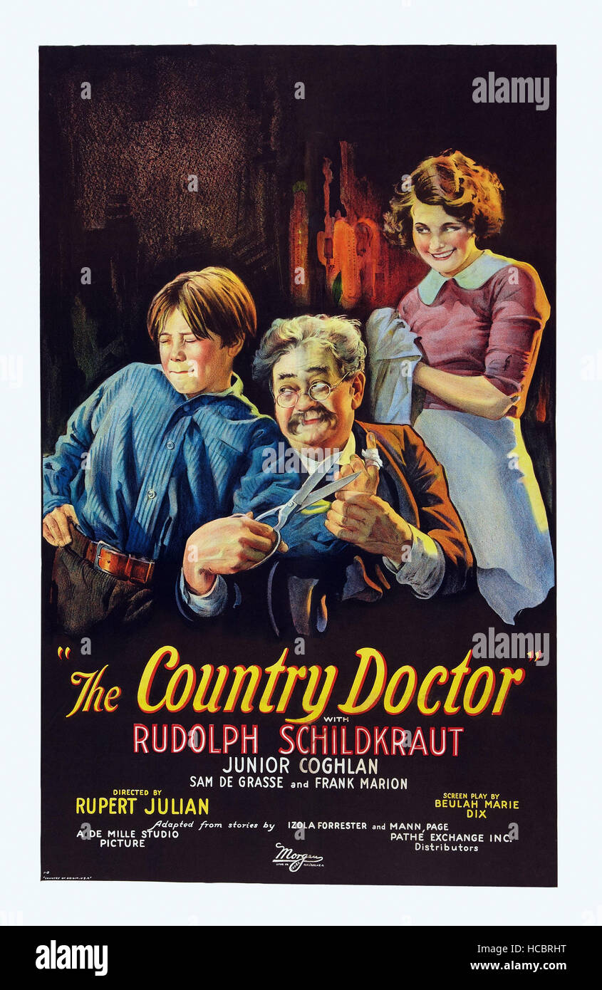 THE COUNTRY DOCTOR, US poster art, from left: Junior Coghlan, Rudolph ...