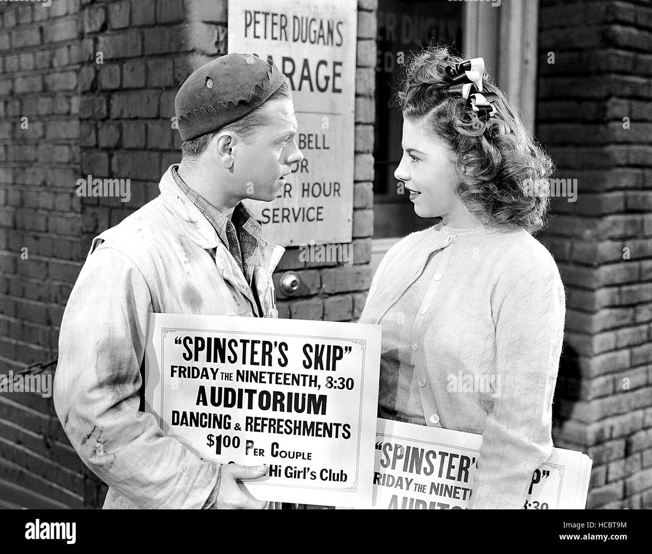 THE COURTSHIP OF ANDY HARDY, Mickey Rooney, Betty Wells, 1942 Stock ...