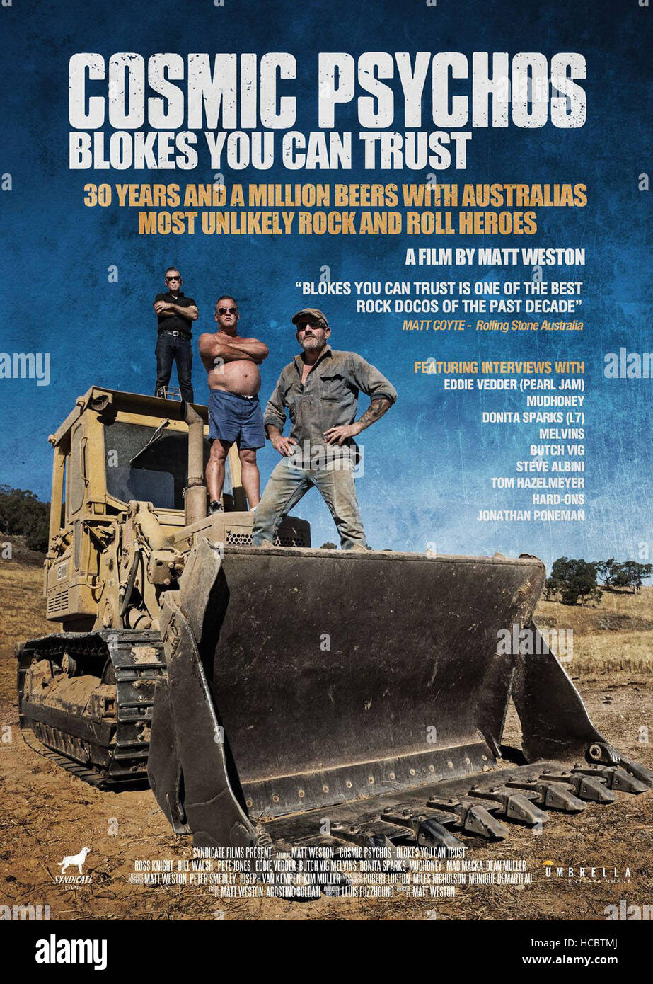 COSMIC PSYCHOS: BLOKES YOU CAN TRUST, Australian poster art, from left ...