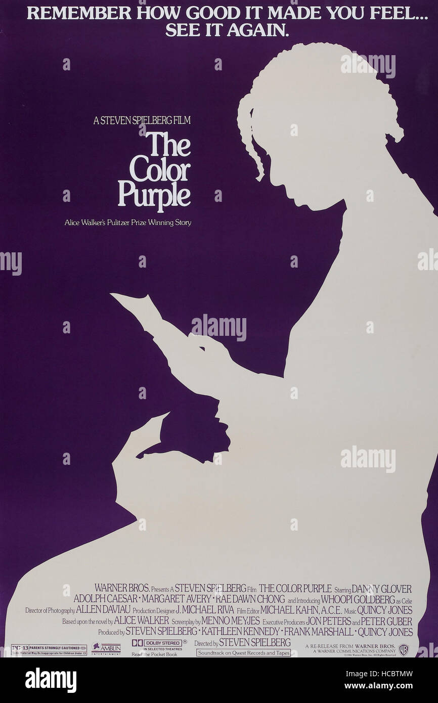 THE COLOR PURPLE, US re-release poster, Whoopi Goldberg, 1985. © Warner ...